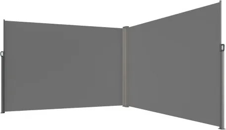 Stahovací boční markýza, 200,7 × 599,4 cm venkovní ochranná zástěna, 180 g