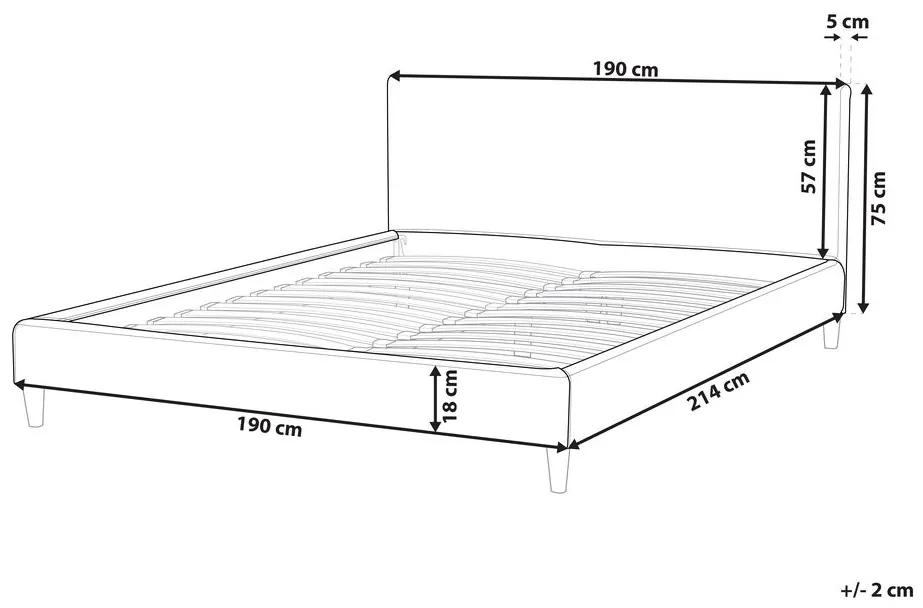 Potah rámu postele 180 x 200 cm tmavomodrý pro postel FITOU Beliani
