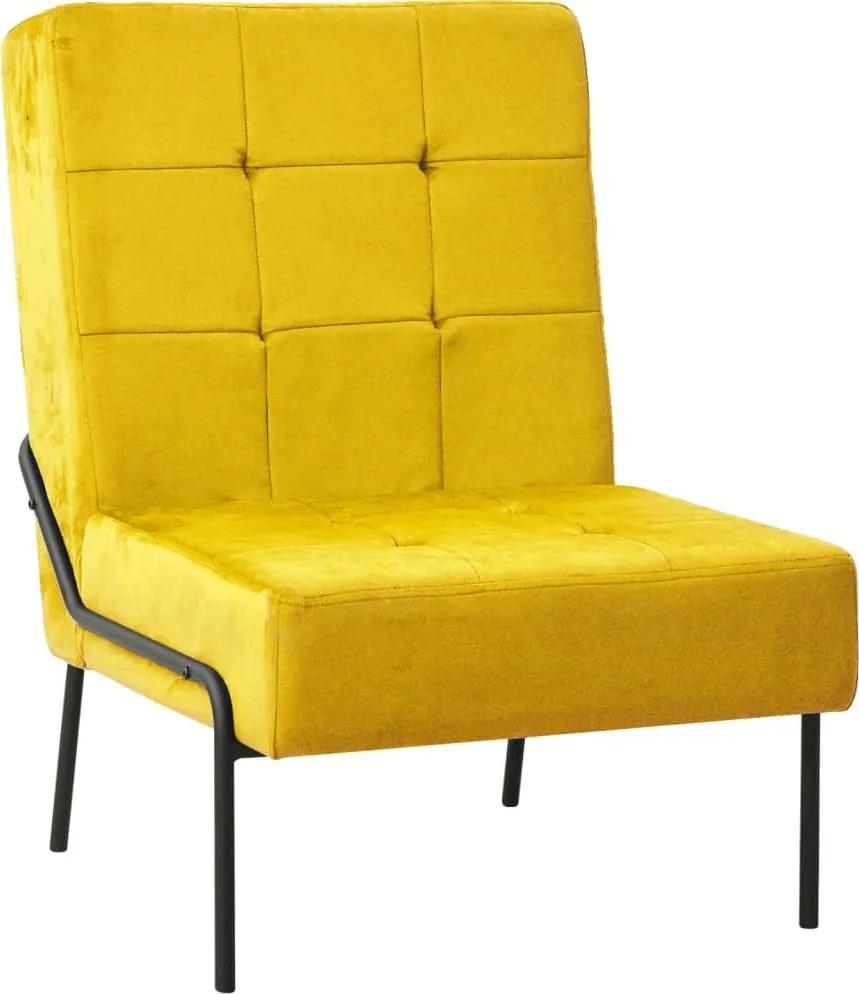 vidaXL Relaxační židle 65 x 79 x 87 cm samet [325775] Barva: krémová