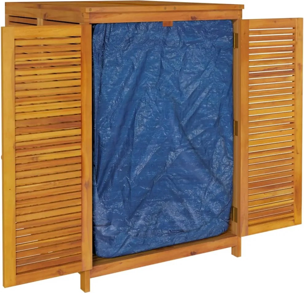 Zahradní úložný box 140 x 87 x 104 cm masivní akáciové dřevo 3155242