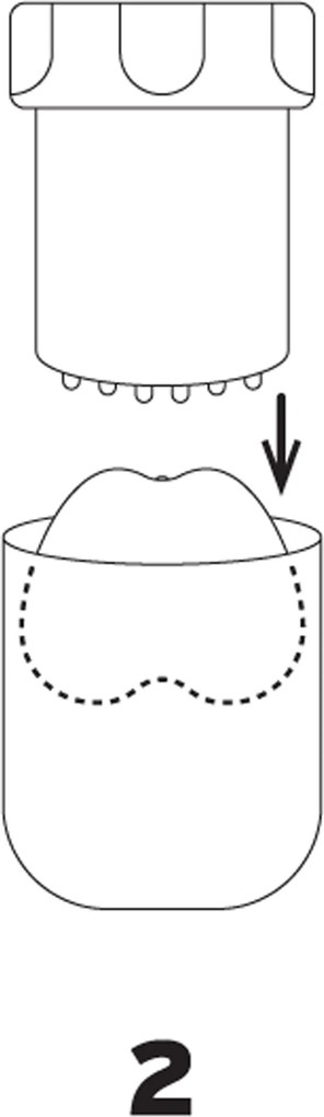 Tchibo - Struhadlo na jablka - barva: bílá