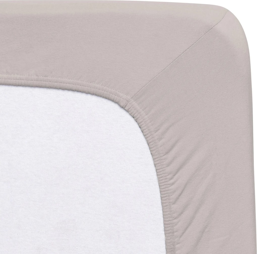 XXXLutz ELASTICKÉ PROSTĚRADLO, žerzej, béžová, 90-100/200-220 cm Florella - Prostěradla - 004388002204