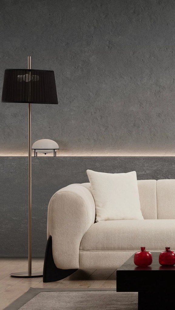 Hanah Home Třímístná pohovka SANDREO bílá 248 cm
