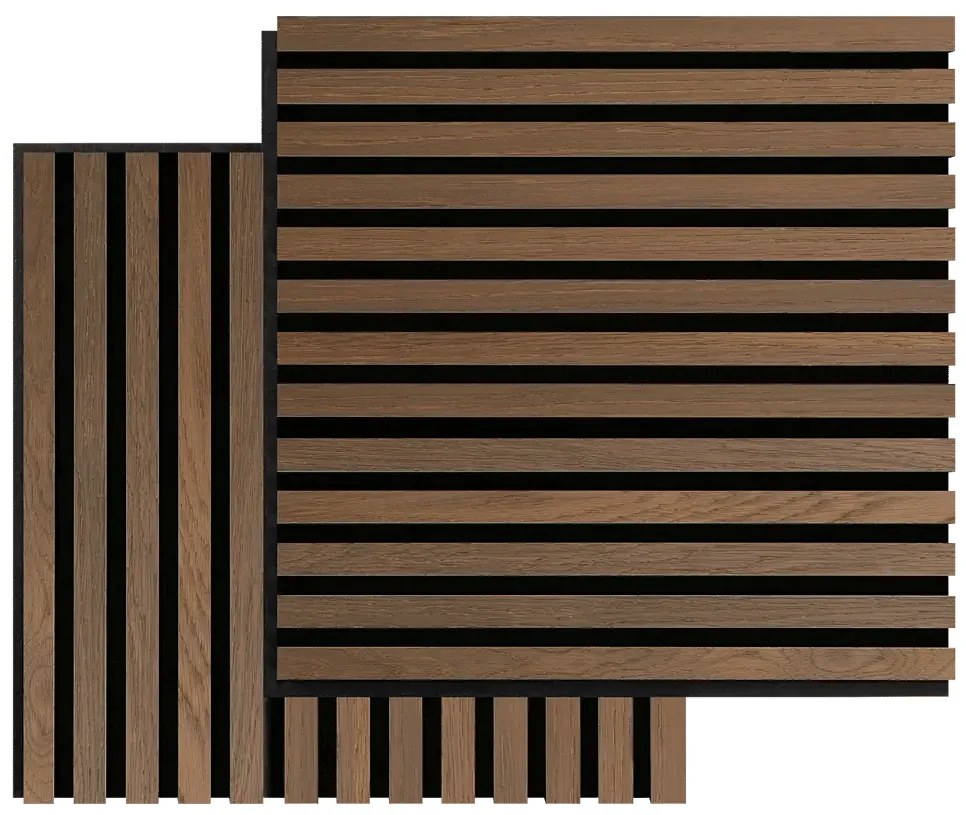 Fibrotech Akustický obkladový panel Square, MDF, 520 × 520 × 22 mm, dub olejovaný