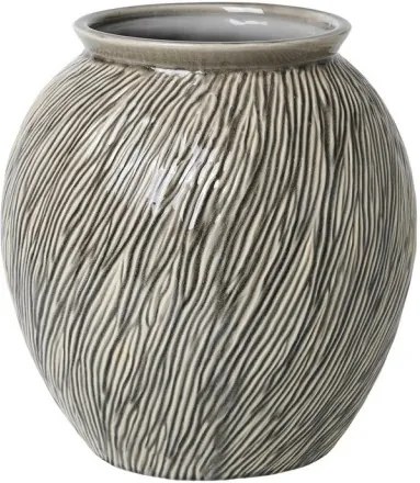 Váza 31 cm Broste SANDY - šedá