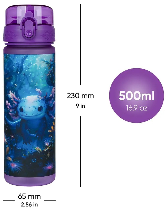 BAAGL Tritanová láhev na pití Axolotl 500 ml