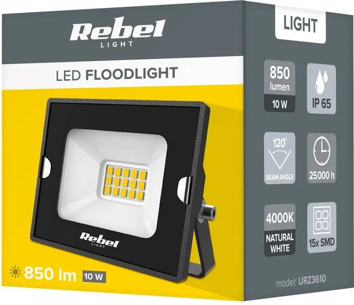 Reflektor LED REBEL URZ3610 10W 4000K, 230V