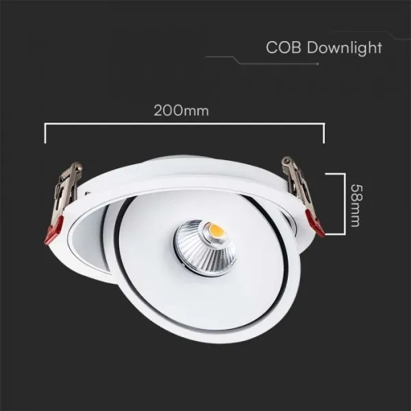 LED Podhledové bodové svítidlo LED/28W/230V 3000/4000/6400K pr. 20 cm bílá