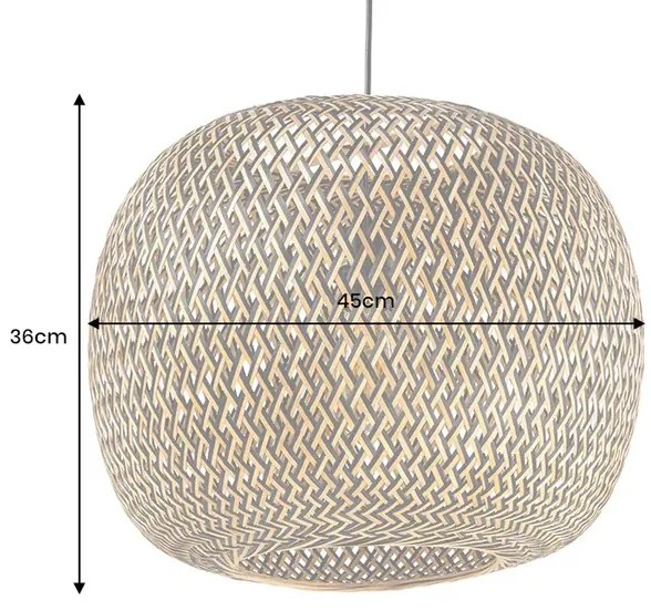 Designové závěsné svítidlo Lorelei 45 cm bambus