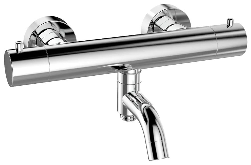 Mereo Mereo, Termostatická nástěnná vanová baterie bez příslušenství, CB90103TER
