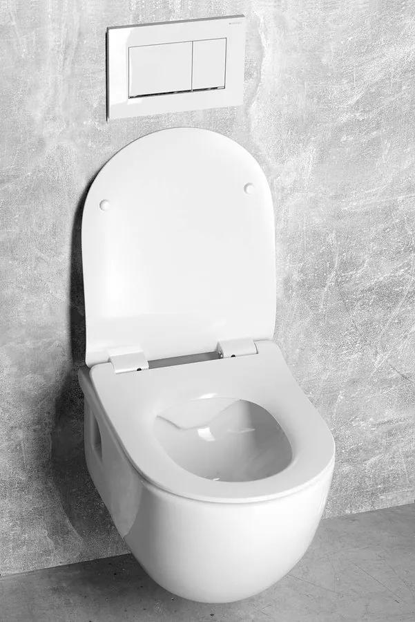 Sapho BRILLA WC mísa závěsná rimless, 36,5x53 cm