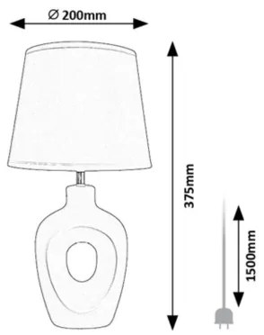 Rabalux 74079 - Stolní lampa MADELOR 1xE14/25W/230V béžová