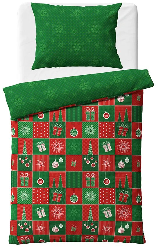 Bavlněné povlečení Vánoční Patchwork
