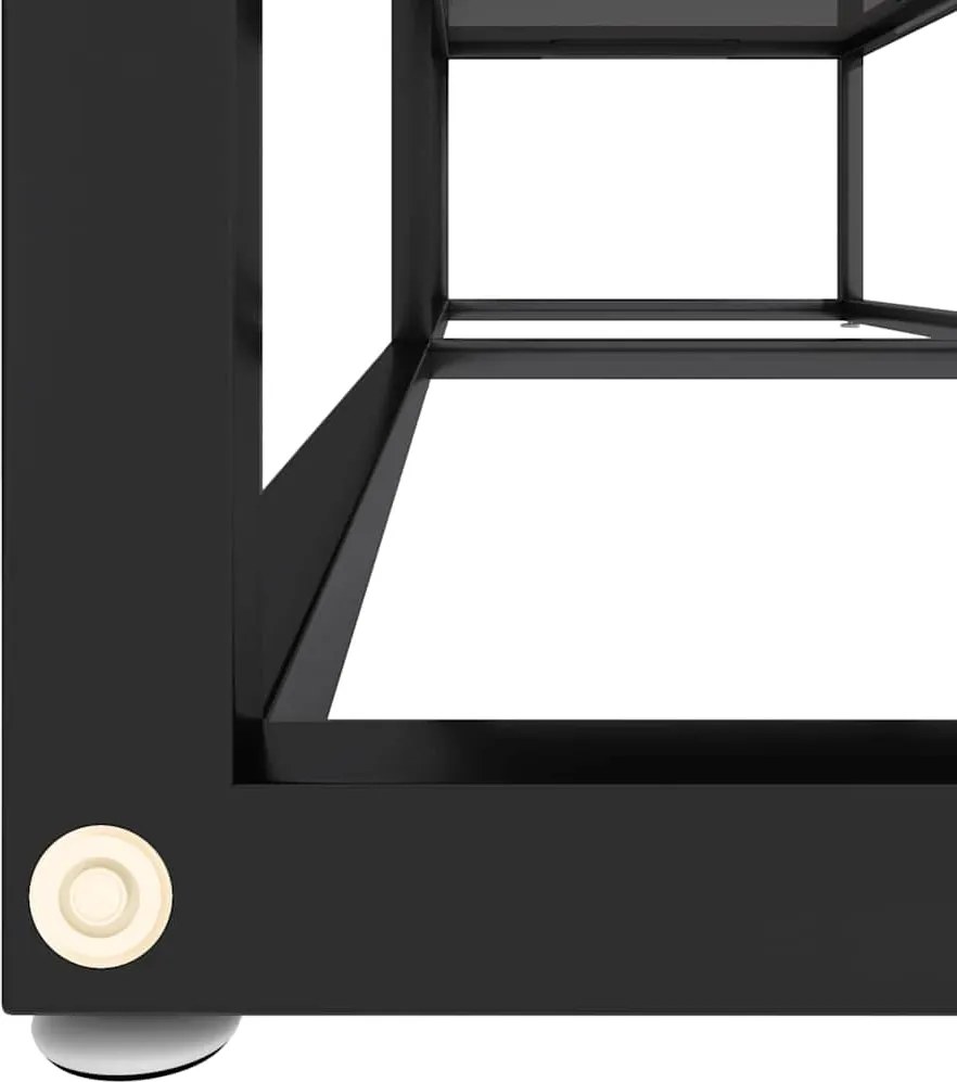 TV stolek černý 140 x 40 x 40,5 cm tvrzené sklo 331715