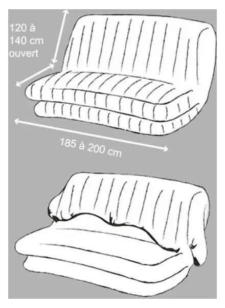 Světle šedý 3místný napínací potah na pohovku Essentiel – douceur d'intérieur
