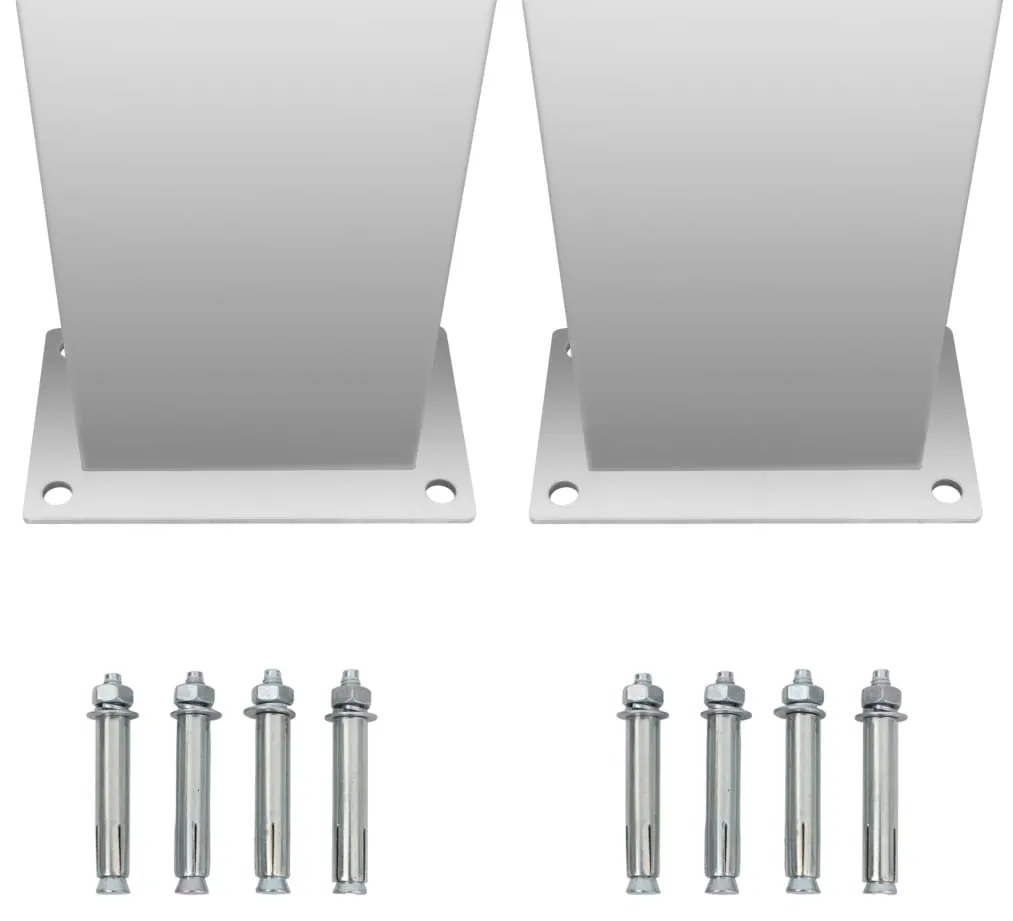 vidaXL Marketos Zahradní sprcha nerezová ocel dvojité trysky