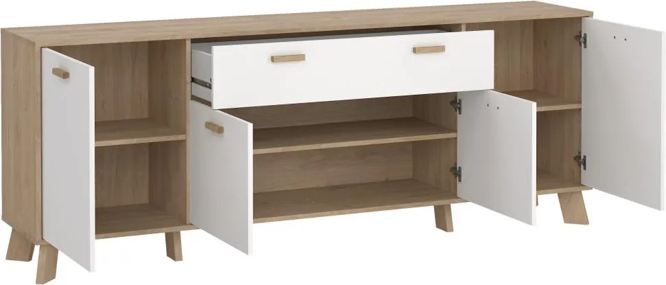 FALCO Komoda Iker 714 jackson hickory/bílá