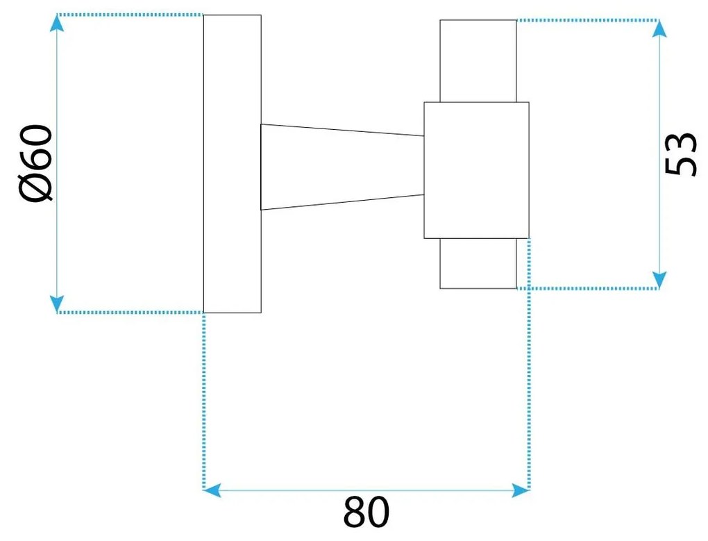 Koupelnový věšák REA ARISTO 16101 nikl kartáčovaný