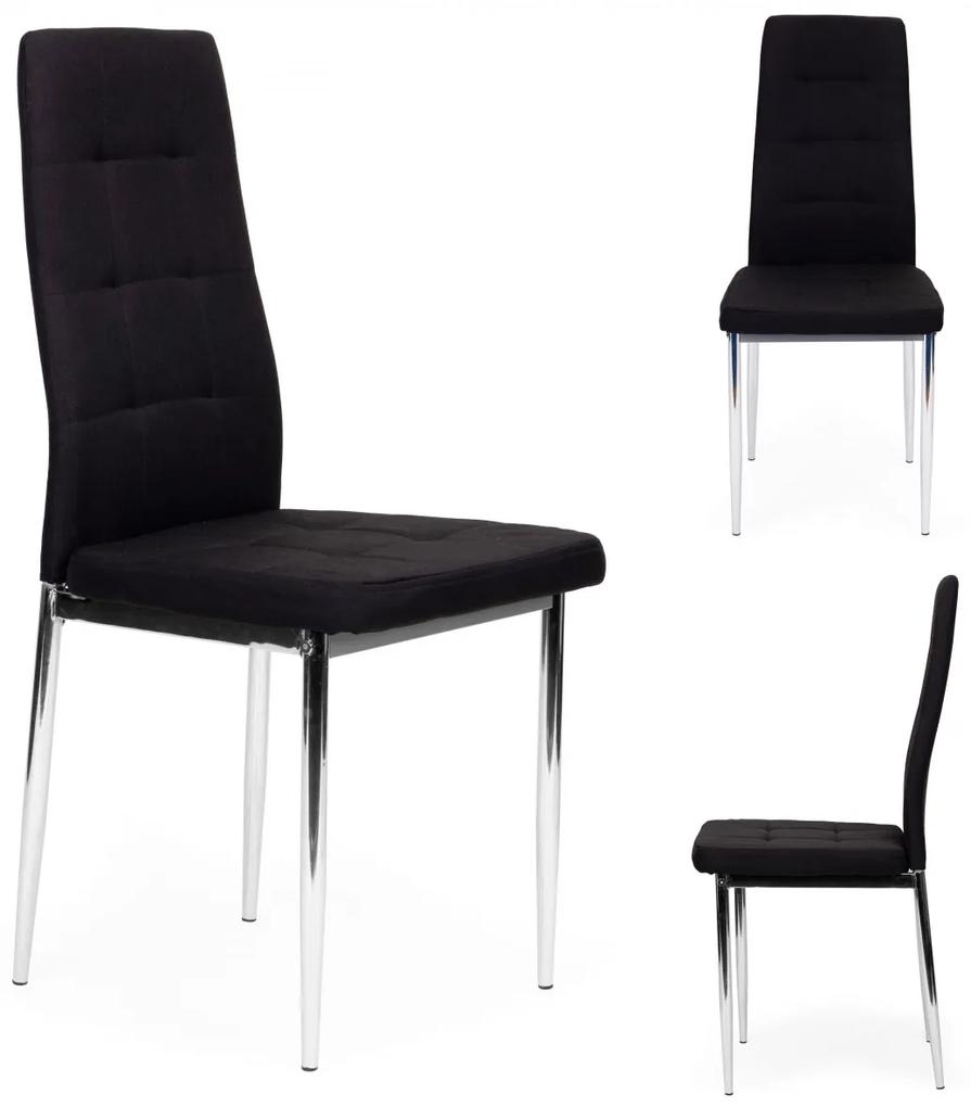 Jídelní židle Hannah černá - 4 kusy