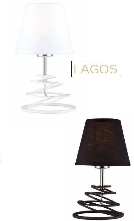 ACA DECOR Stolní lampa LAGOS max. 60W/E27/230V/IP20, bílá
