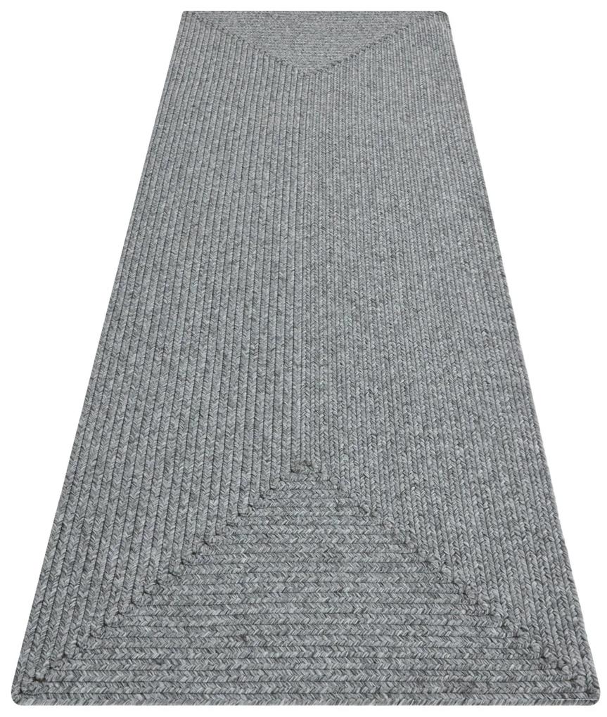 NORTHRUGS - Hanse Home koberce Kusový koberec Braided 105551 Light Grey ROZMĚR: 80x200