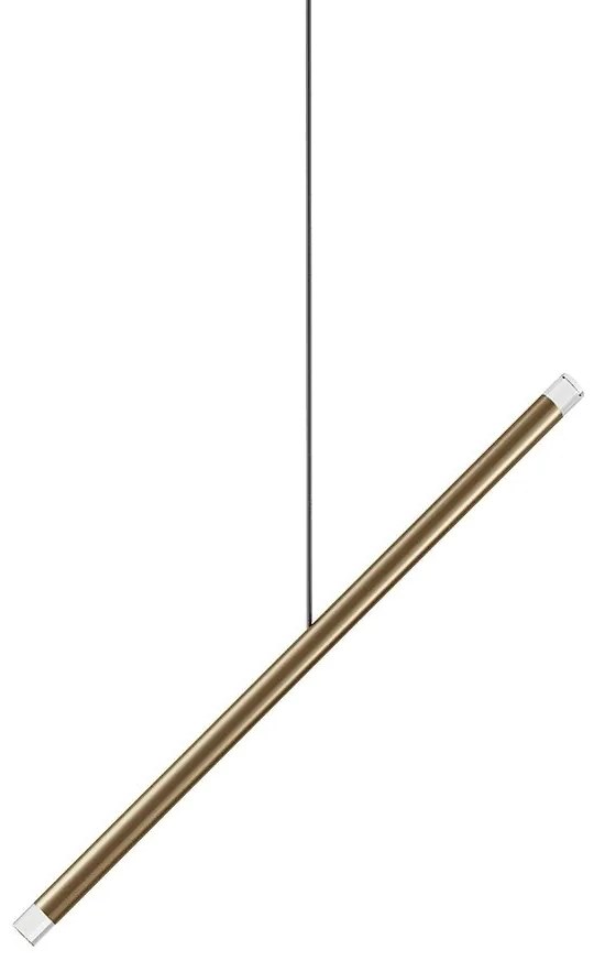Lodes A-tube Nano Duo, champagne, závěsné svítidlo, 2x1W LED 2700K, 50cm