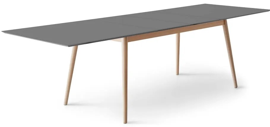 Rozkládací jídelní stůl v antracitovo-přírodní barvě 100x210 cm Meza – Hammel Furniture