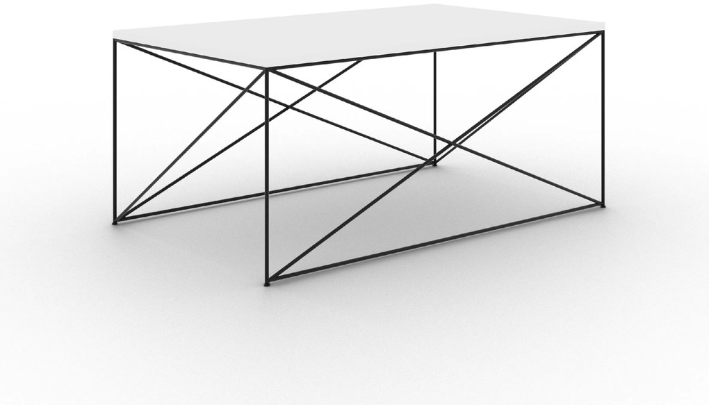 ADRK Konferenční stolek DANTE B-WS 100, bílá lesk/bílá