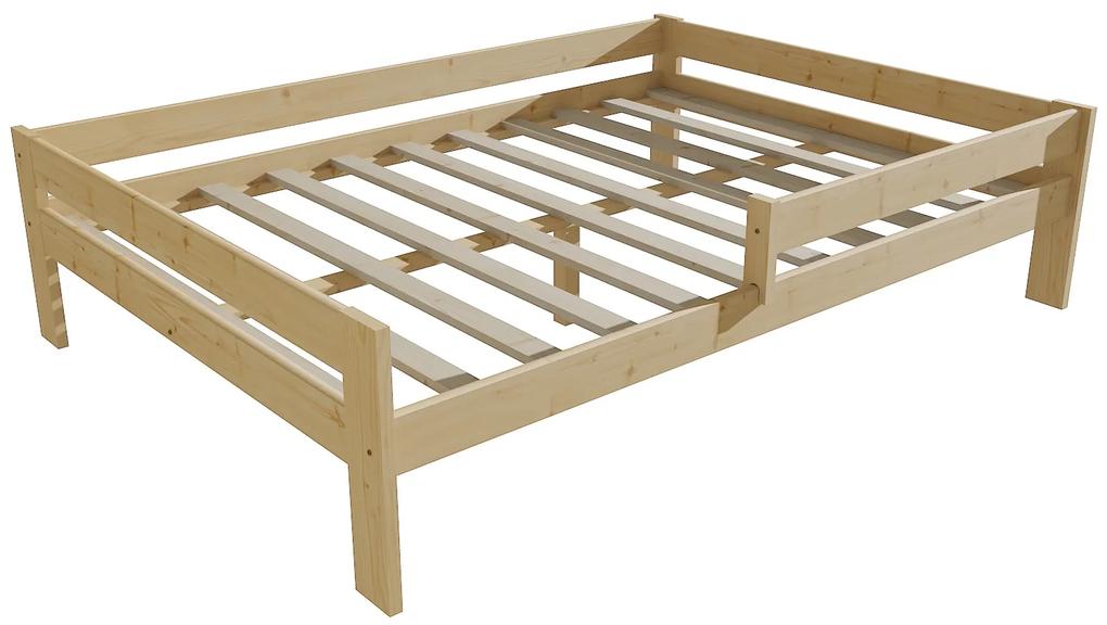 Vomaks Dětská postel se zábranou VMK006C KIDS Rozměr: 140 x 200 cm, Barva: surové dřevo