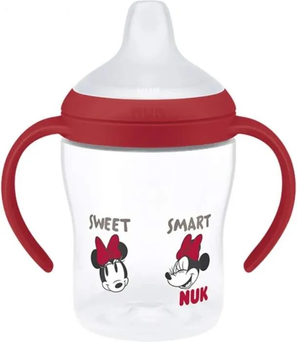 Kojenecká láhev NUK Perfect Match na učení DISNEY Minnie red 150 ml