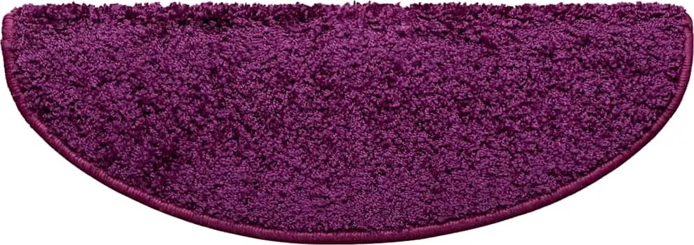Schodové rohože 30 ks 65 x 21 x 4 cm fialové půlkulaté velké 3365817
