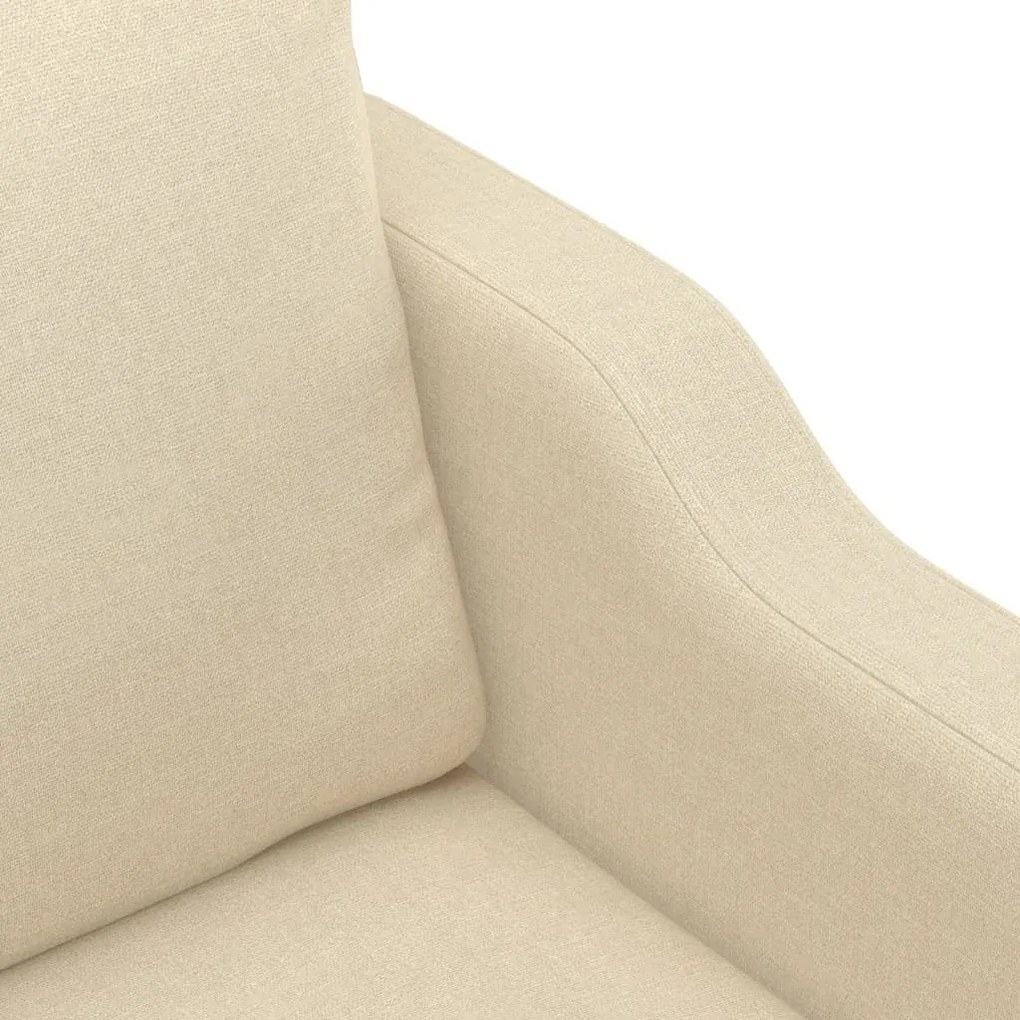 4dílná sedací souprava s polštáři krémová textil 3201796