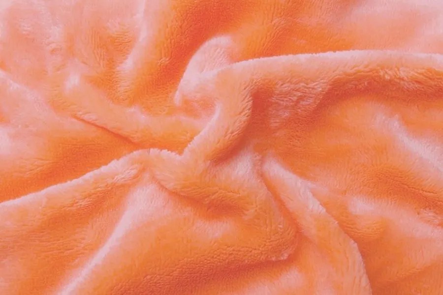 Jahu prostěradlo mikroflanel oranžová 90x200 cm