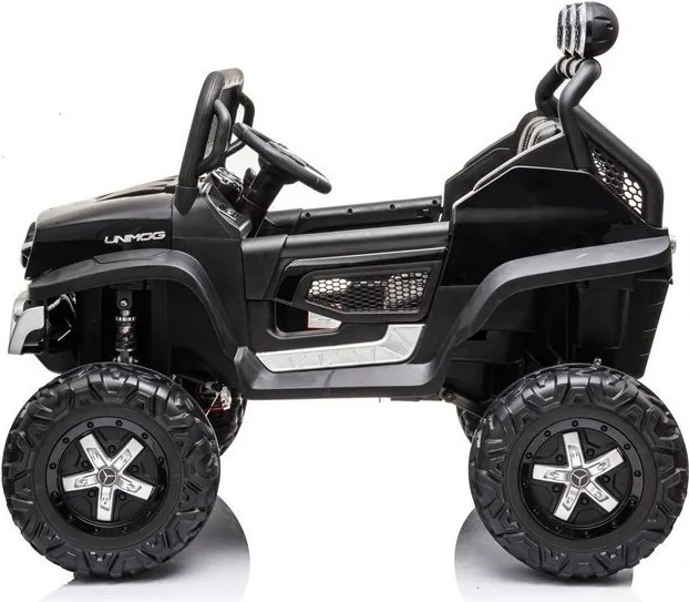 LEAN CARS Vozidlo na akumulátor Mercedes Unimog S, černé