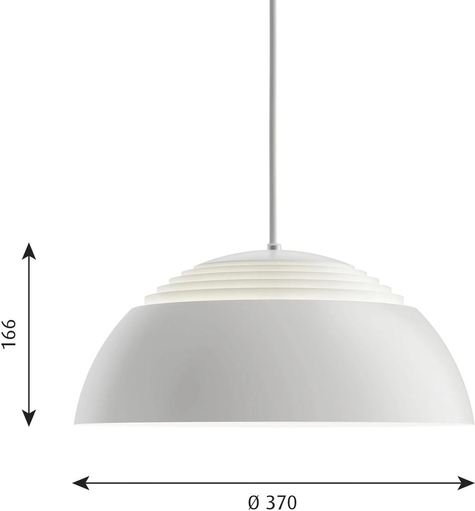Závěsná lampa AJ Royal LED 3000K 37 cm bílá