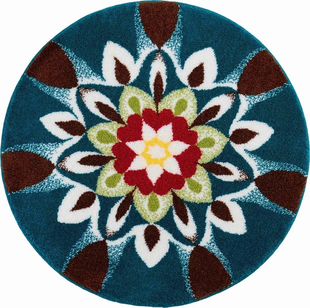 GRUND Mandala předložka HARMONIE zelená Rozměr: ø 100 cm