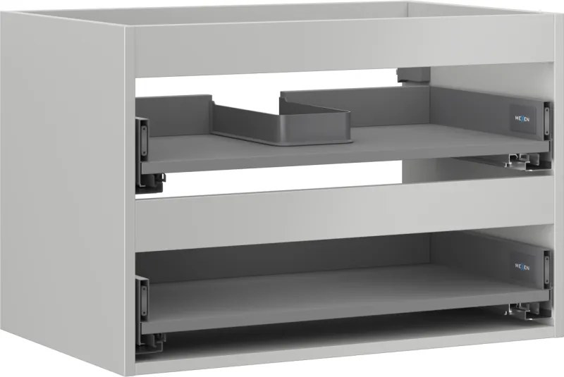 Mexen Box-A, závěsná skříňka 70 cm, 2 zásuvky, matná šedá, 91AX0-0700-470-2-62
