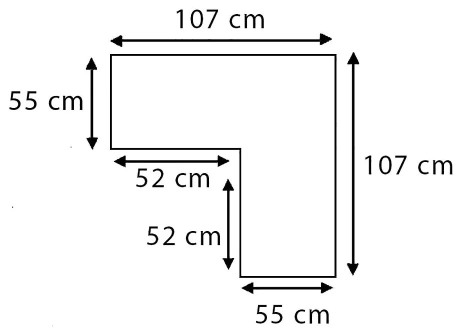 FOX k | otevřený rohový regál | kašmír | do systému FOX