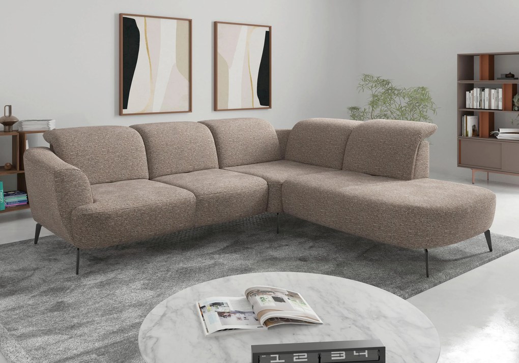 XXXLutz ROHOVÁ SEDAČKA, textil, cappuccino Sit & More - Sedací soupravy - 00014401852T