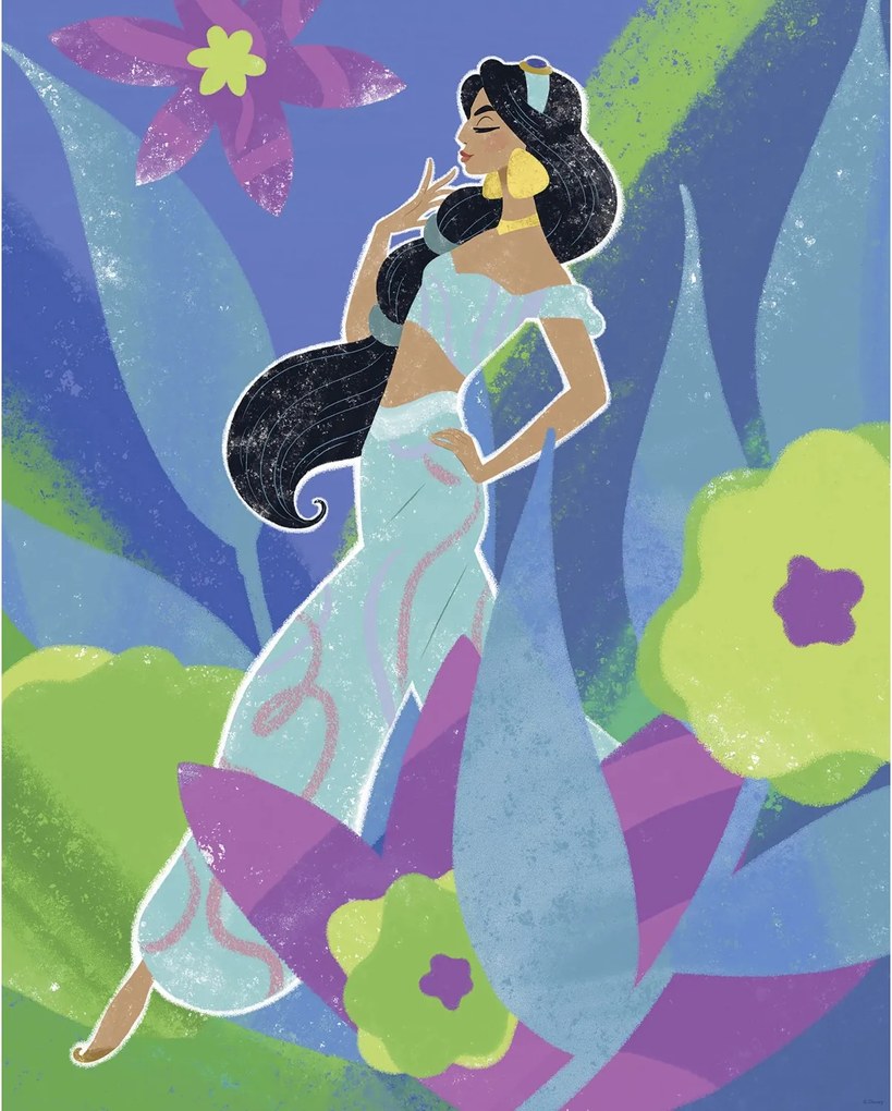 Komar Plakát Disney Princess Jasmine in Blue 40 x 50 cm