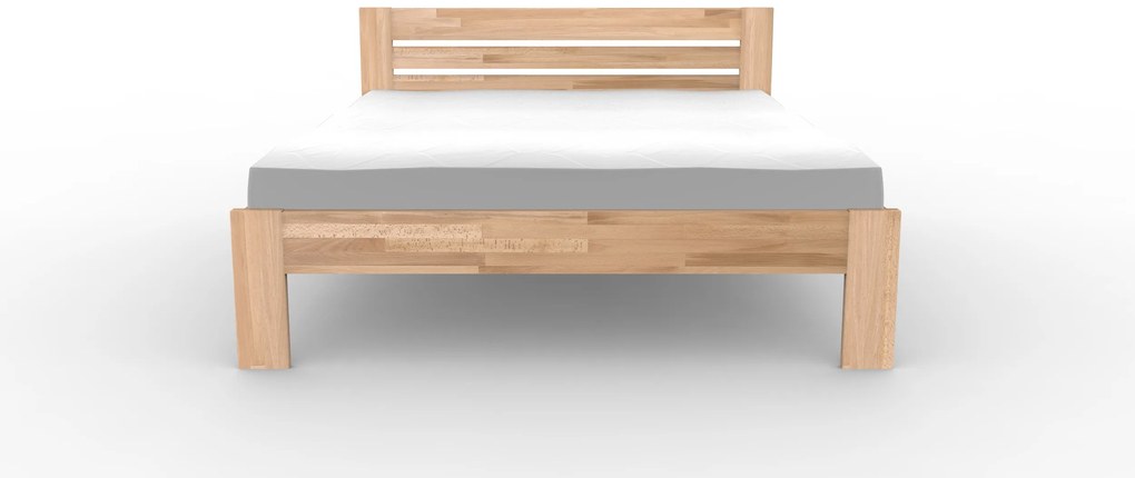 Masivní postel AMANDA - Solwo Design Dřevo a odstín oleje: DUB Cink - Olej odstín DO203, Rozměr spací plochy: 220x200
