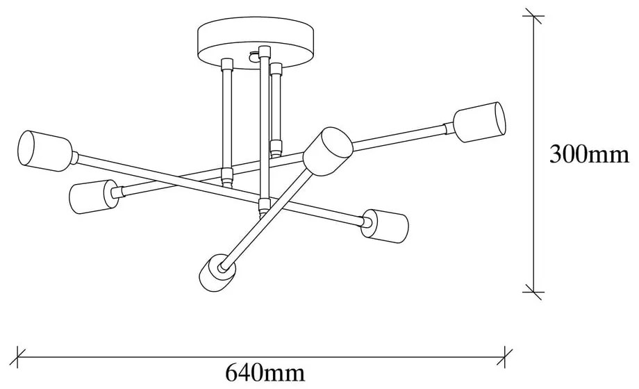 Bílé stropní svítidlo 64x64 cm Flower – Opviq lights