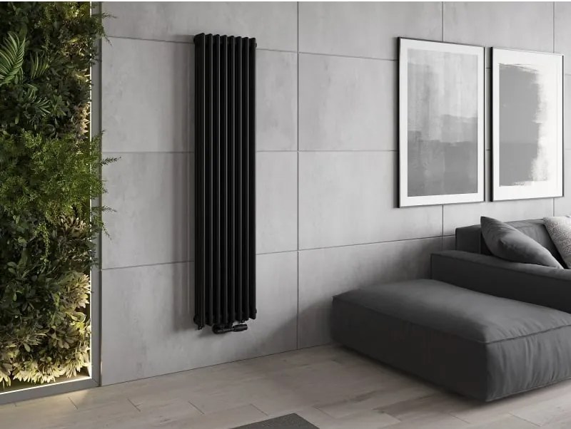 Mexen Denver dekorativní radiátor 1600 x 378 mm, 1487 W, černý - W215-1600-378-00-70