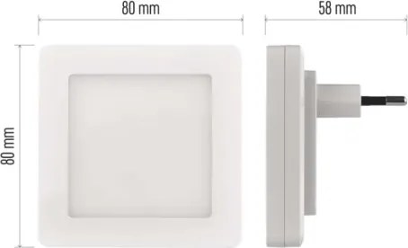 LED noční světlo EMOS P3316 s fotosenzorem do zásuvky