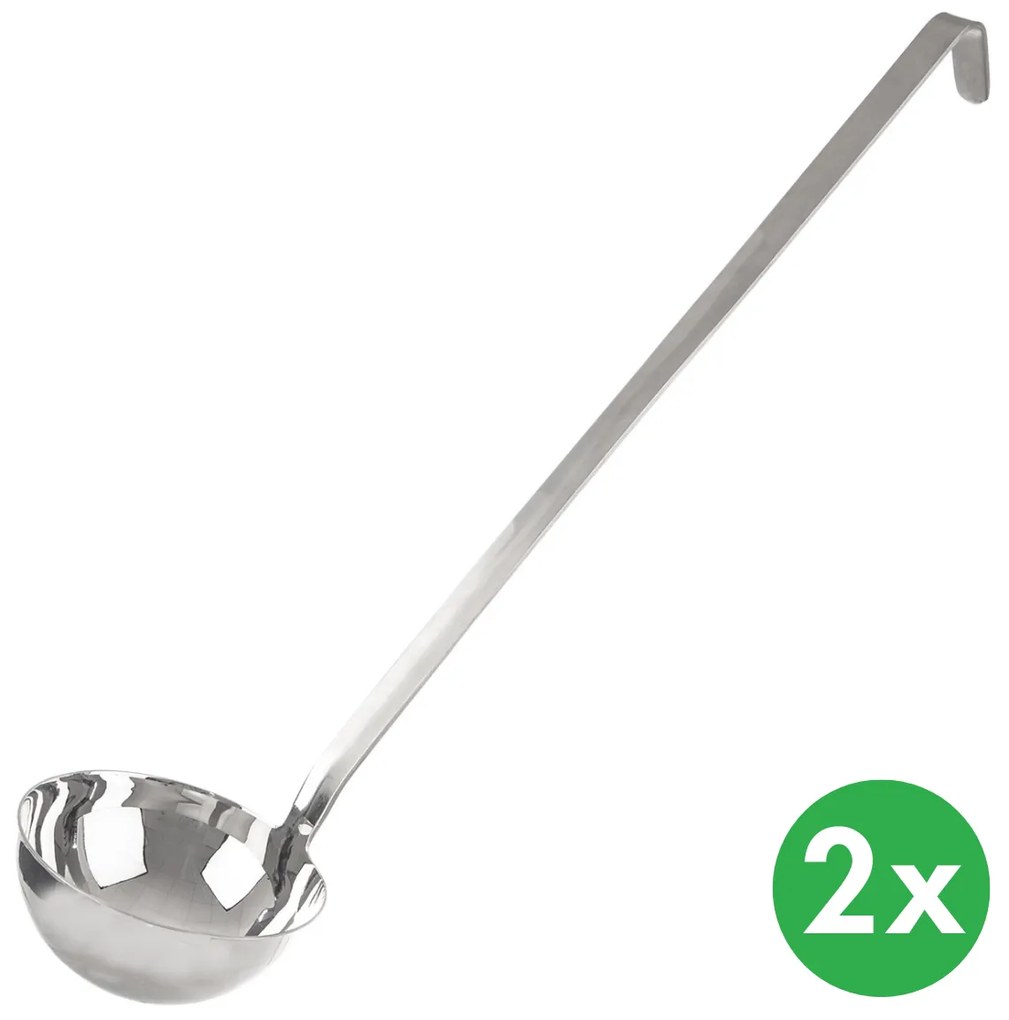 Naběračka GASTRO, 54 cm, 0,5 l, nerez, 2 ks