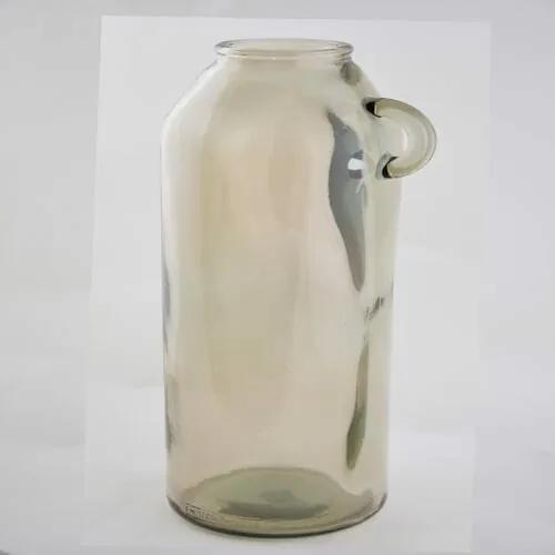 Váza s ouškem ALFA, 45cm, lahvově hnědá|kouřová|Vidrios San Miguel|Recycled Glass