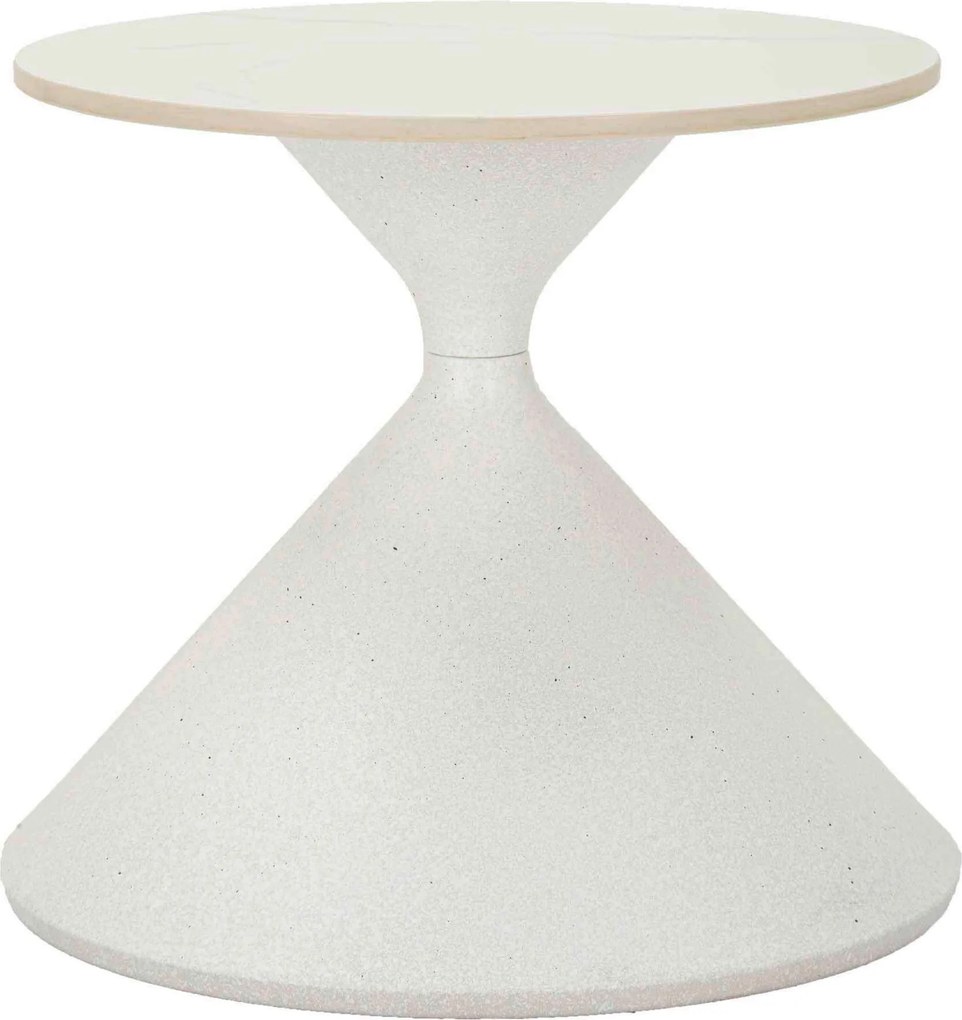XXXLutz KONFERENČNÍ STOLEK, bílá, kov, keramika, 42/42/40 cm Mauro Ferretti - Konferenční stolky - 002665015401
