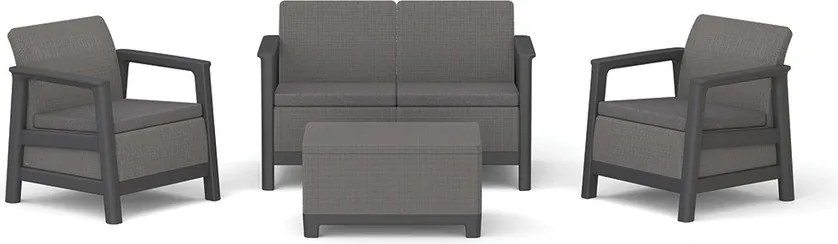 Šedý zahradní lounge set pro 4 Scandi Linea – Keter
