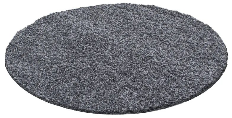Kusový koberec Dream Shaggy 4000 Grey kruh
