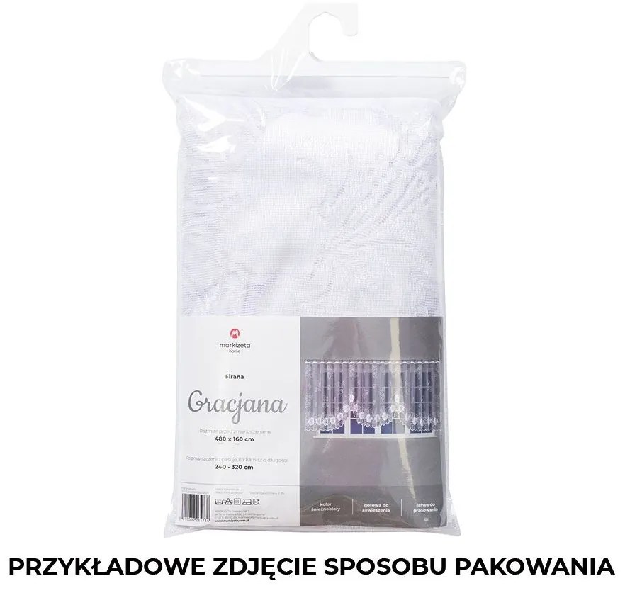 MARKIZETA GRACJANA Hotový žakárový závěs, šířka 400 x výška 160 cm, barva 001 bílá 017175/FBL/001/400160/1